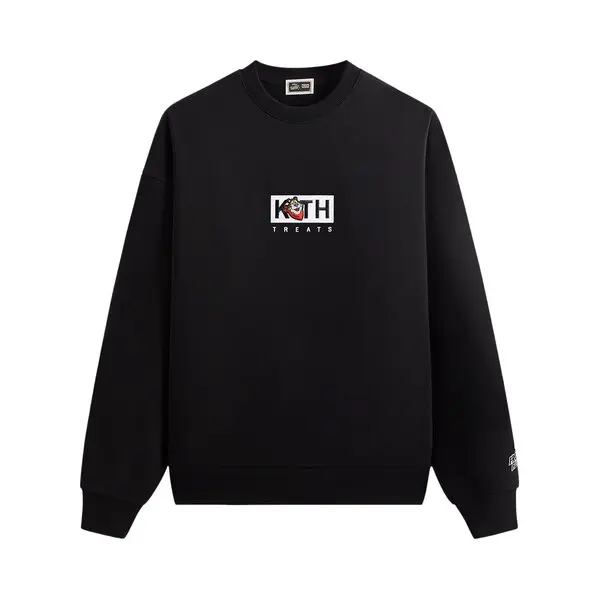 Kith Treats Kellogg’s Frosted Flakes Cereal & Tony The Tiger Classic Logo Nelson Crewneck - Black