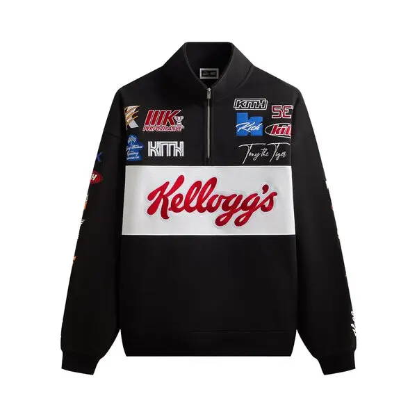 Kith Treats For Kellogg’s Quarter Zip - Black