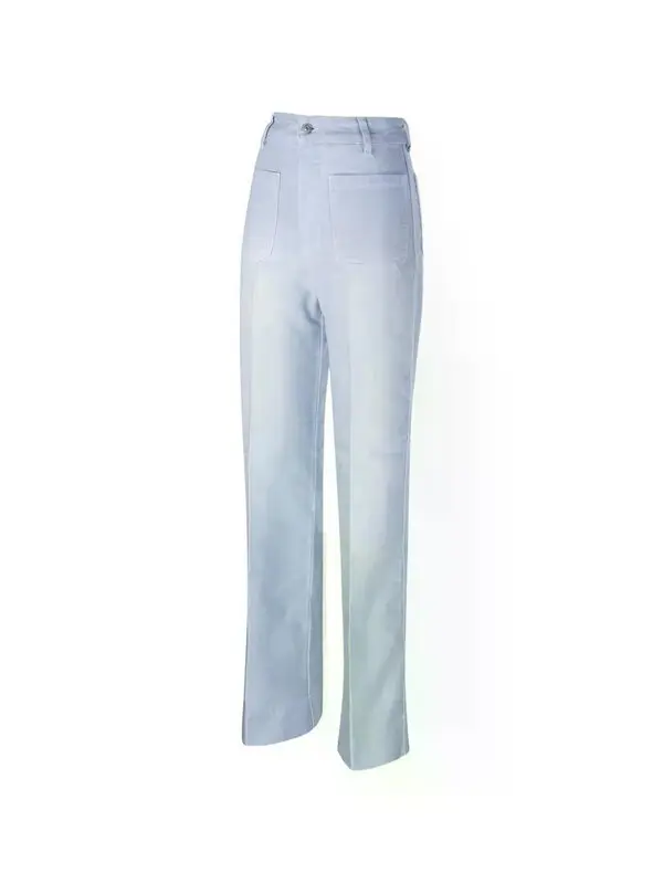 Victoria Beckham Patch-pocket Jeans - Blue