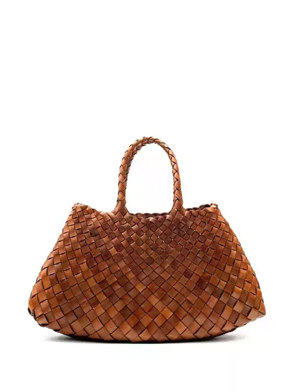 Dragon Diffusion Small Santa Croce Woven Tote Bag - Brown