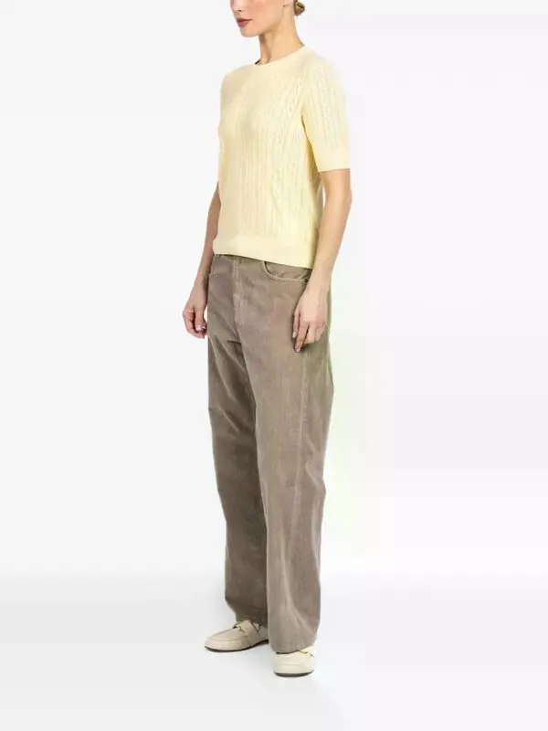 LISA YANG Nika Cable-knit Sweater - Yellow