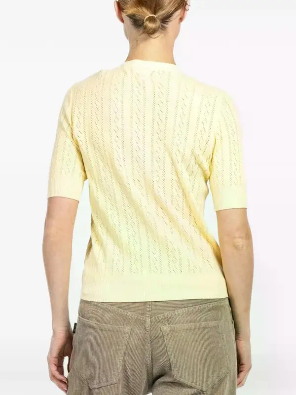 LISA YANG Nika Cable-knit Sweater - Yellow