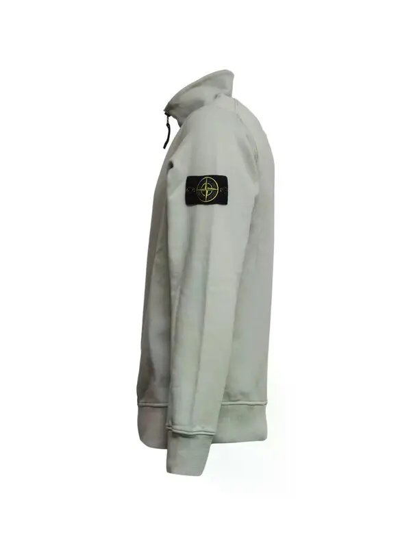 Stone Island Zip Fleece Sweater - Grey