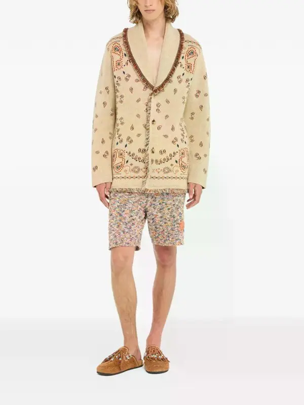 Alanui Jacquard Knit Cardigan