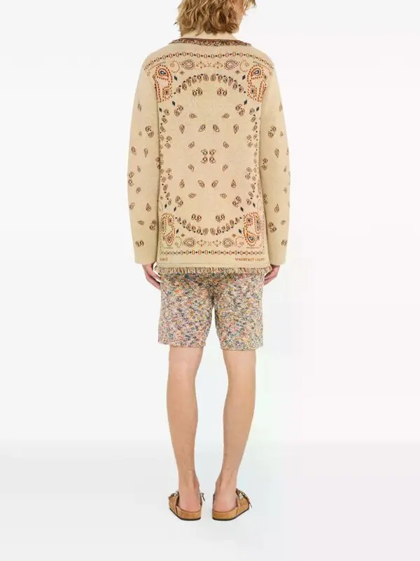 Alanui Jacquard Knit Cardigan