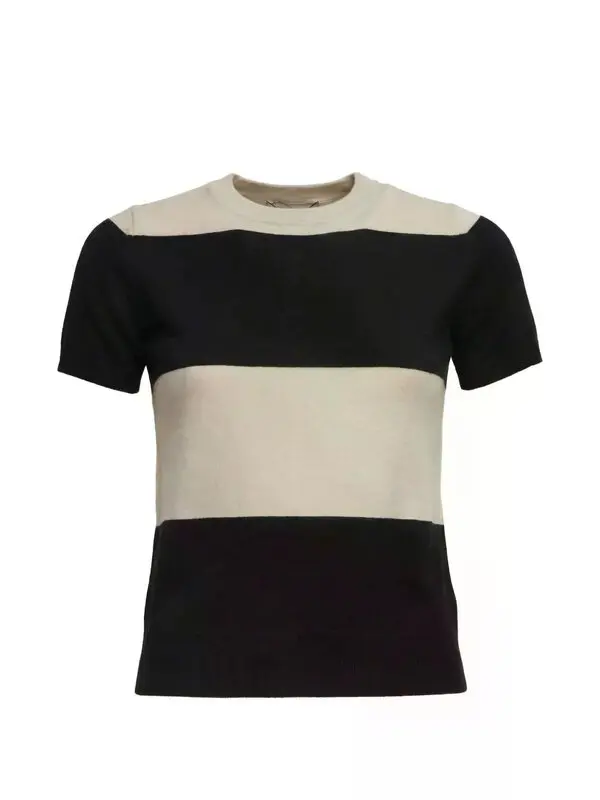 Max Mara Striped T-shirt - Black