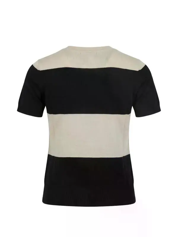 Max Mara Striped T-shirt - Black