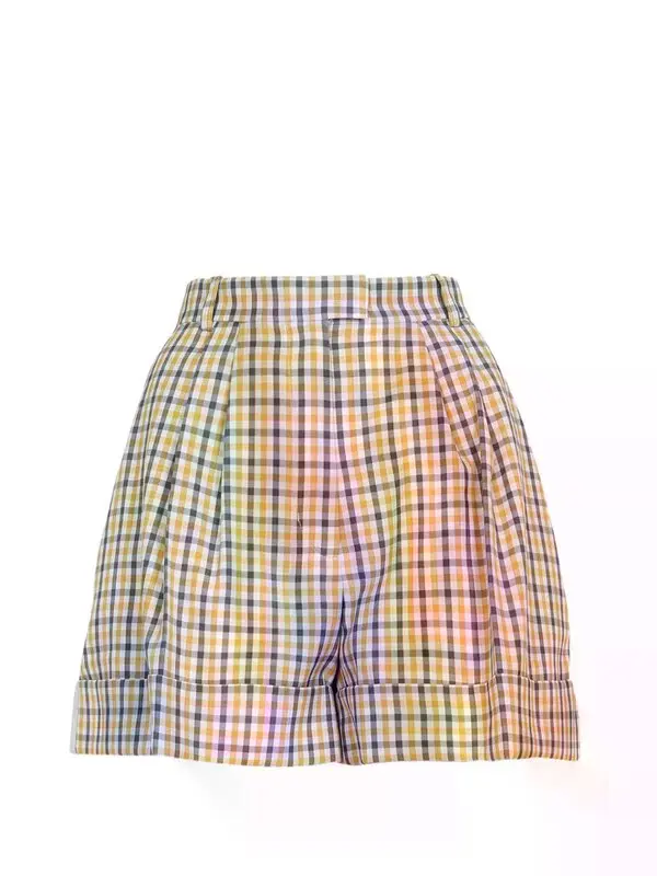 Baum Und Pferdgarten Pleated Checked Shorts