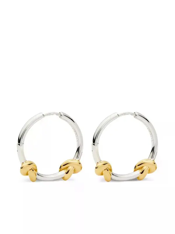 MISSOMA Knot Hoop Earrings - Silver
