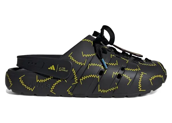 Adidas Adilette Clog The Simpsons Black - Core Black/yellow