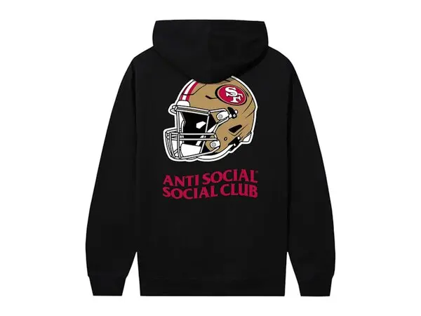 ANTI SOCIAL SOCIAL CLUB X San Francisco 49ers Impact Hoodie - Black