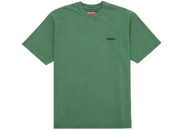 Supreme Washed Short Sleeve Top - Green