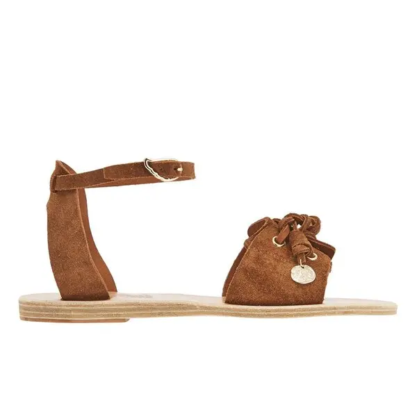 ANCIENT GREEK SANDALS Sentina Ankle Strap Sandals - Rust