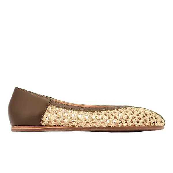 ANCIENT GREEK SANDALS Nappa Leather Slipper - Khaki / Natural