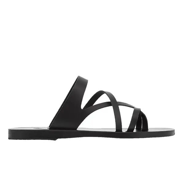 ANCIENT GREEK SANDALS Daria Flat Sandals - Black