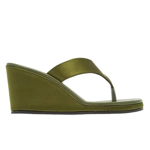 ANCIENT GREEK SANDALS Elyria Wedge Sandals - Khaki