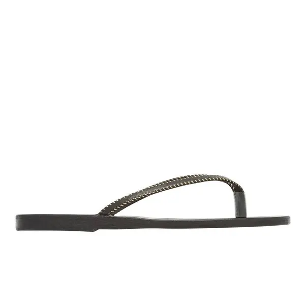 ANCIENT GREEK SANDALS Saionara Stitch Flip-flops - Black