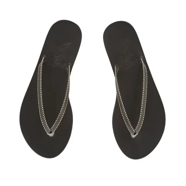 ANCIENT GREEK SANDALS Saionara Stitch Flip-flops - Black