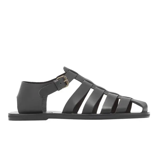 ANCIENT GREEK SANDALS Nestoras Sandal - Black