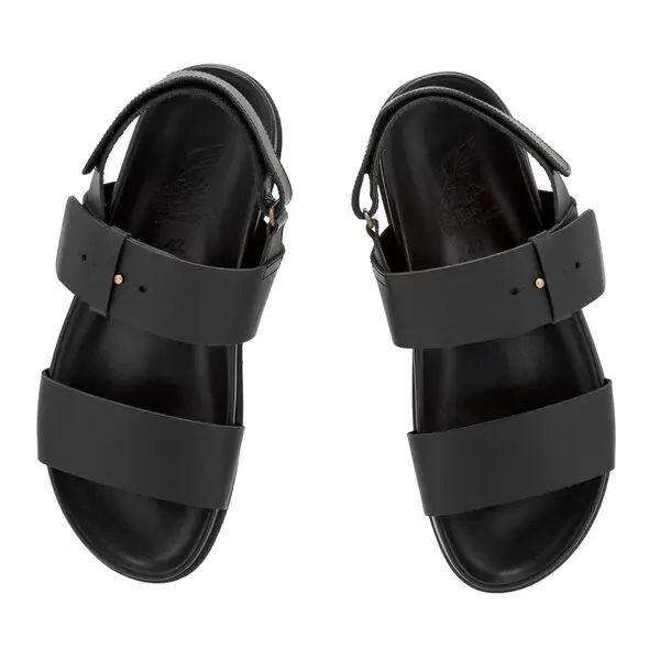 ANCIENT GREEK SANDALS Narkisos Sandals - Black