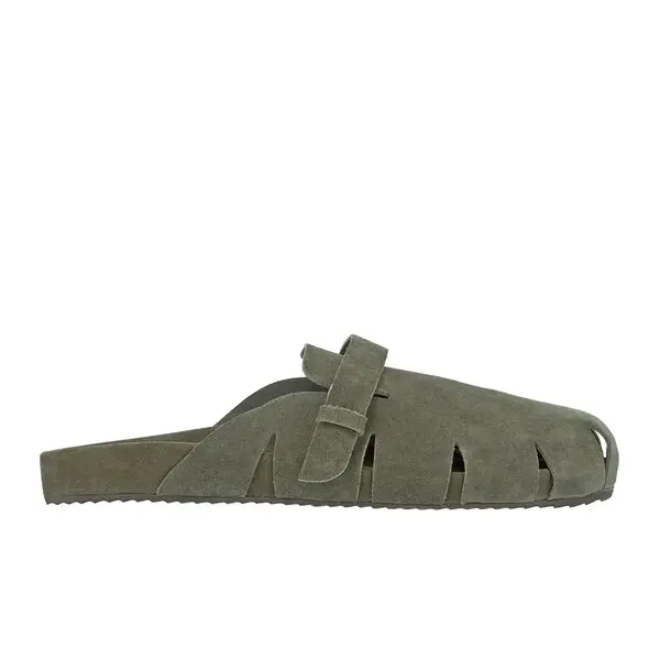 ANCIENT GREEK SANDALS Atlas Closed-toe Slides - Olive