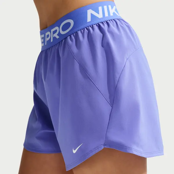 Nike Pro Dri-fit Mid-rise Brief-lined 3" Woven Shorts
