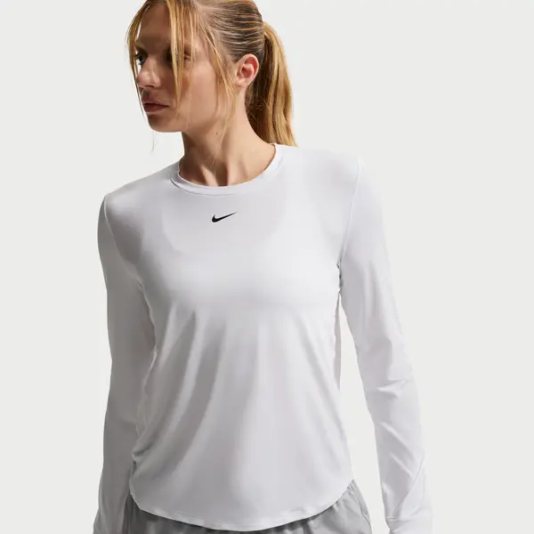 Nike Classic Dri-fit Long-sleeve Top - White