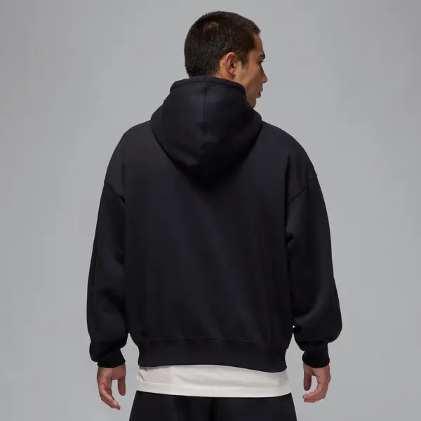 JORDAN Brooklyn Fleece Oversized Full-zip Hoodie - Black