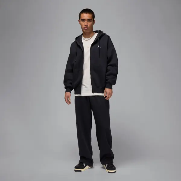 JORDAN Brooklyn Fleece Oversized Full-zip Hoodie - Black