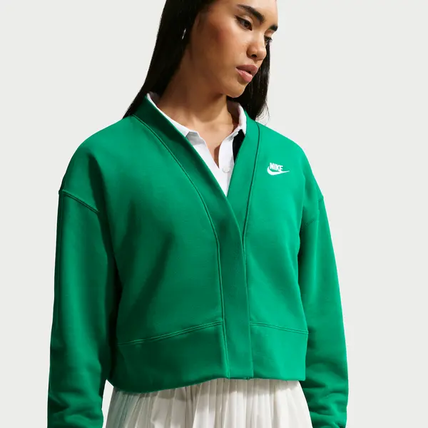 Nike Sportswear Club Fleece Loose Cardigan - Green
