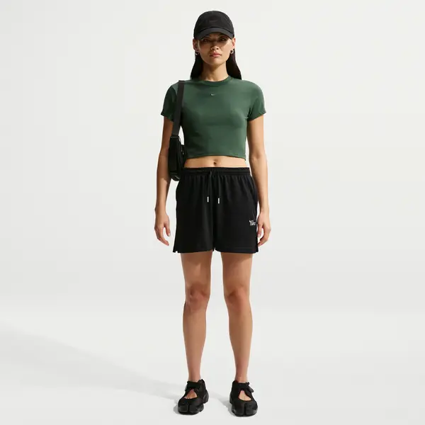 Nike Sportswear Chill Knit High-waisted Lightweight Shorts - Black