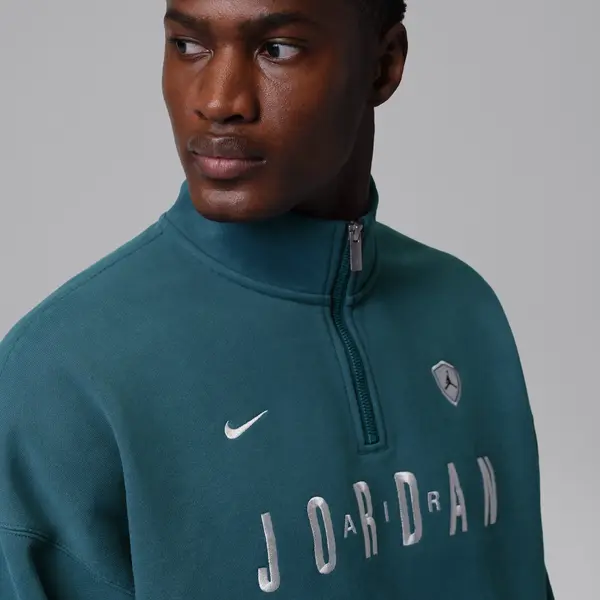 JORDAN Flight Graphic Fleece 1/4-zip - Blue