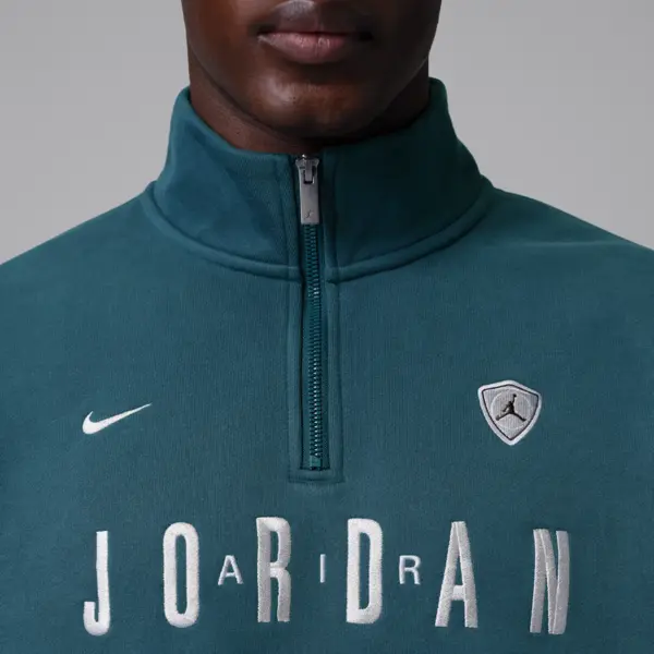 JORDAN Flight Graphic Fleece 1/4-zip - Blue