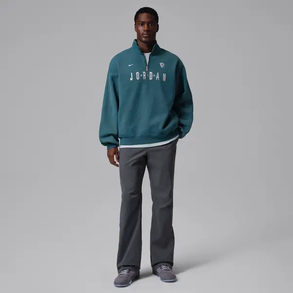JORDAN Flight Graphic Fleece 1/4-zip - Blue