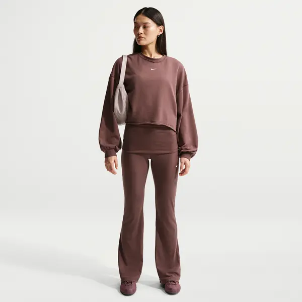 Nike Sportswear Chill Terry Oversized French Terry Crew-neck Sweatshirt - Purple
