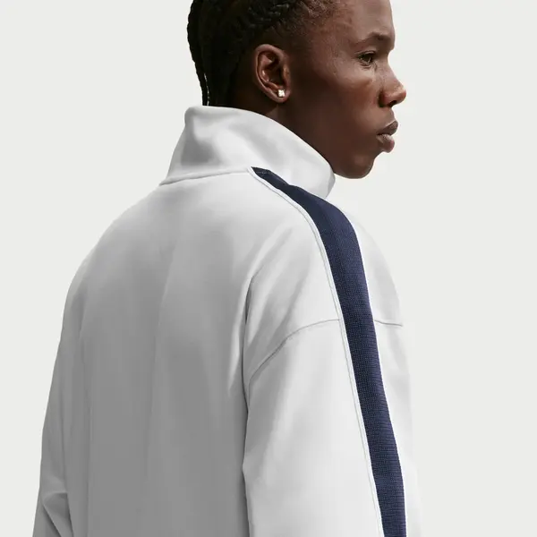 Nike Sportswear Club Oversized Knit Track Jacket - Grey - 32% Off