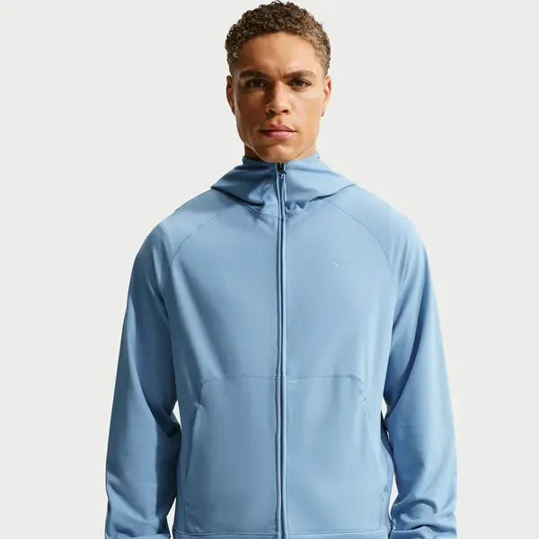 Nike Nanoknit Dri-fit Uv Protection Full-zip Performance Hoodie - Blue