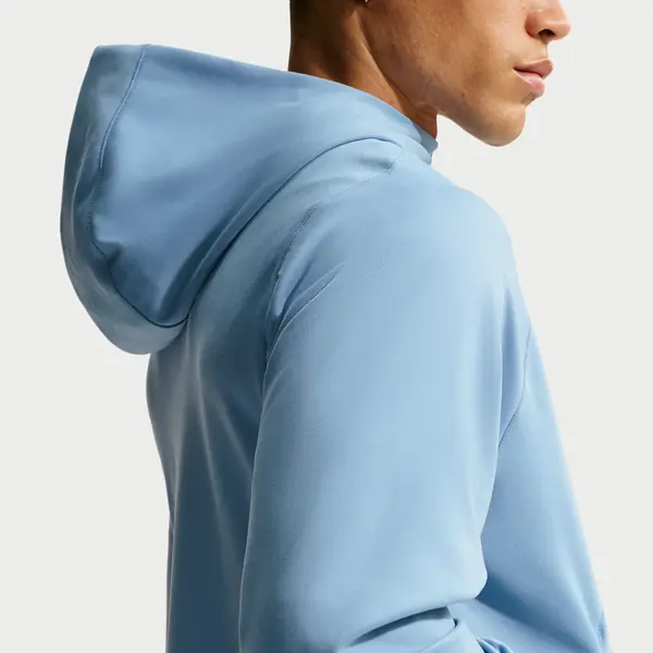 Nike Nanoknit Dri-fit Uv Protection Full-zip Performance Hoodie - Blue