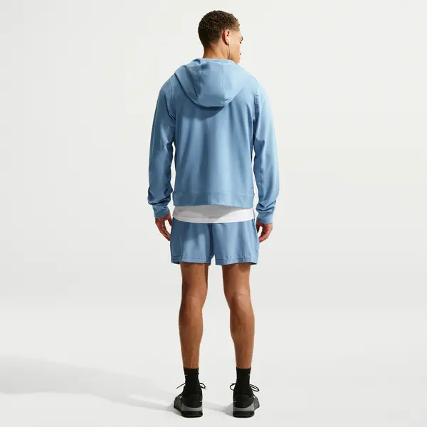 Nike Nanoknit Dri-fit Uv Protection Full-zip Performance Hoodie - Blue