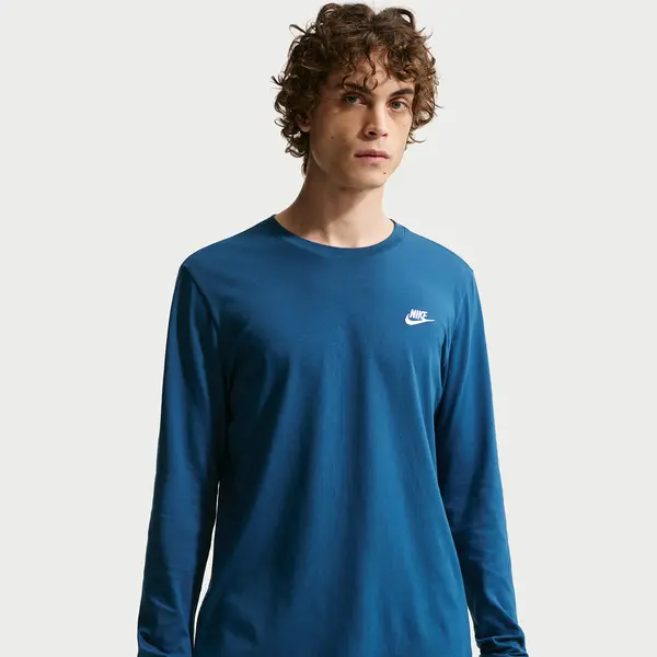 Nike Sportswear Club Long-sleeve T-shirt - Blue