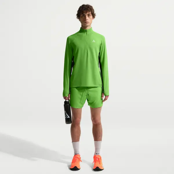 Nike Dri-fit Mid-layer 1/4-zip Trail Running Top - Green