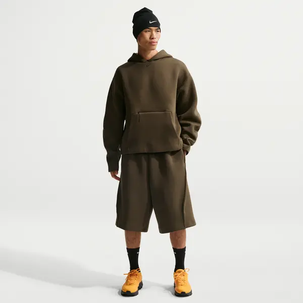 Nike Tech Fleece Oversized Shorts - Brown