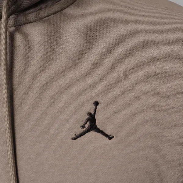 JORDAN Brooklyn Fleece Oversized Full-zip Hoodie - Grey