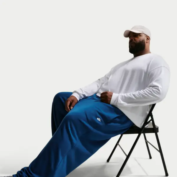 Nike Sportswear Club Oversized French Terry Pants - Blue