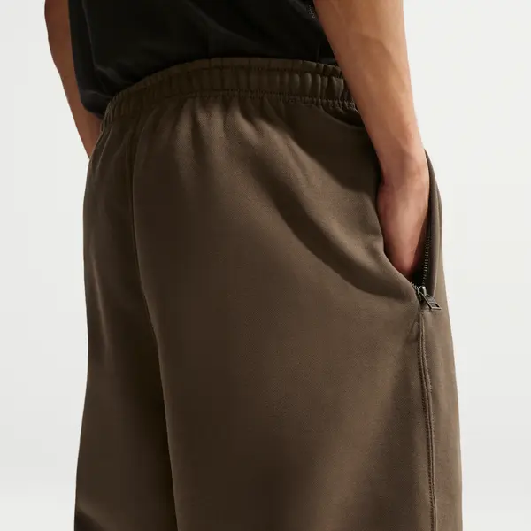 Nike Solo Swoosh Cuffed Fleece Pants - Brown