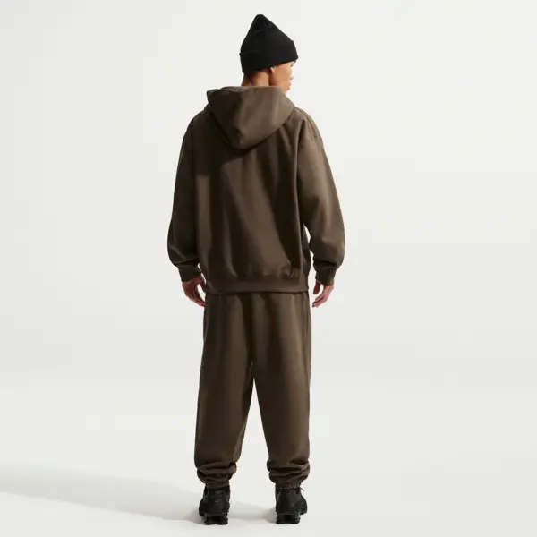 Nike Solo Swoosh Cuffed Fleece Pants - Brown