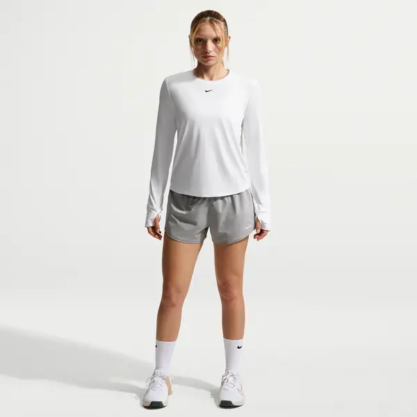 Nike Dri-fit Mid-rise 3" Brief-lined Shorts - Grey