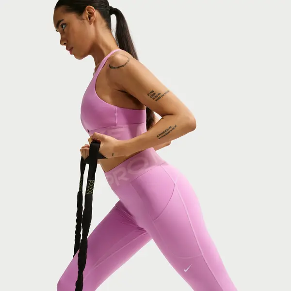 Nike Pro Sculpt High-waisted 7/8 Leggings With Pockets - Purple