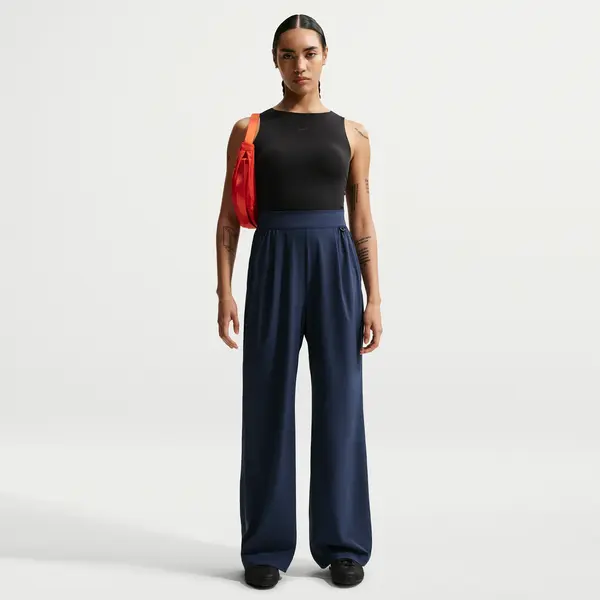 Nike 24.7 Perfectstretch Dri-fit High-waisted Loose Wide-leg Pants - Blue