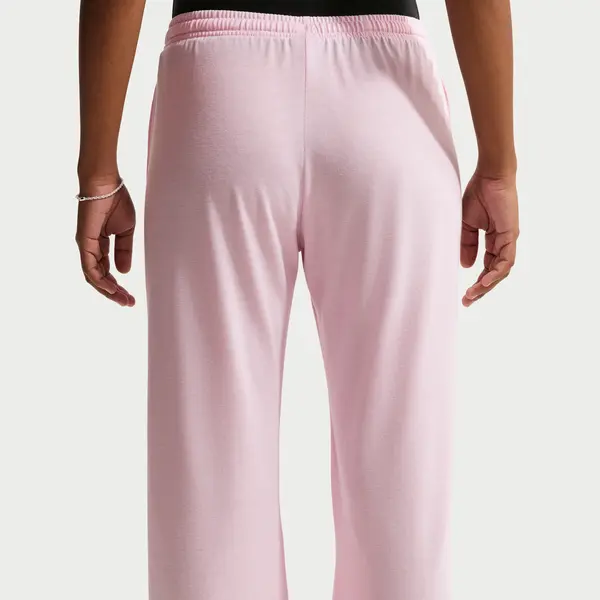 Nike Sportswear Chill Knit Mid-rise Lightweight Open-hem Pants - Pink